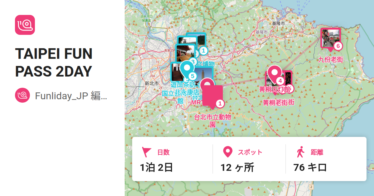 TAIPEI FUN PASS 2DAY | Funliday_JP 編集部 @ Funliday travel map